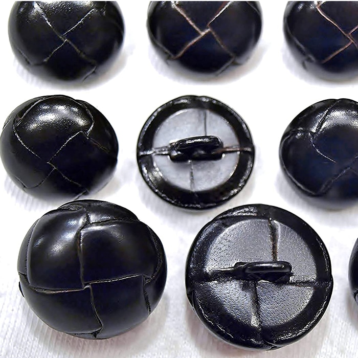 Leather Buttons at Dream Weaver Yarns LLC