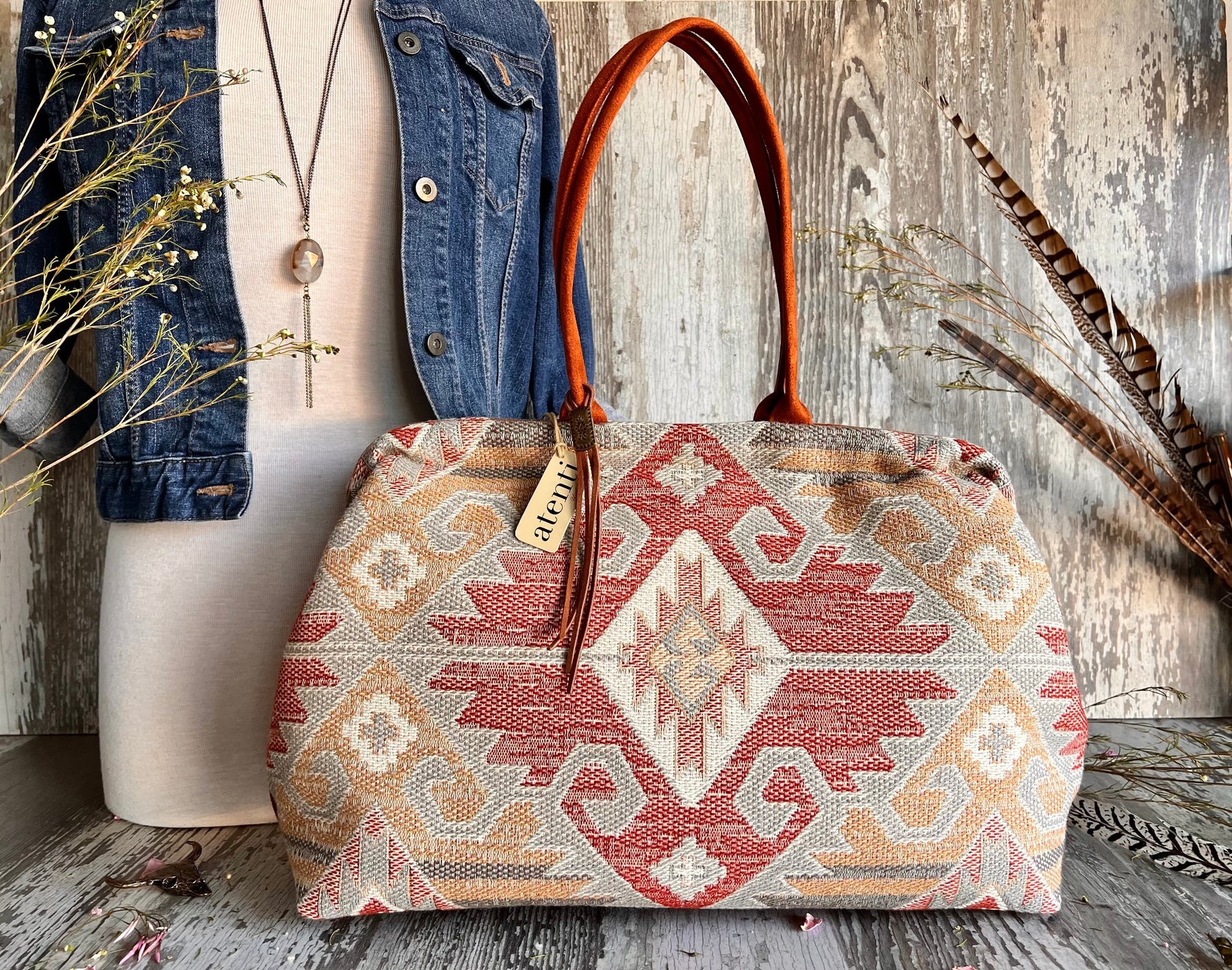 Atenti Pioneer Bag - Blaze at Dream Weaver Yarns LLC