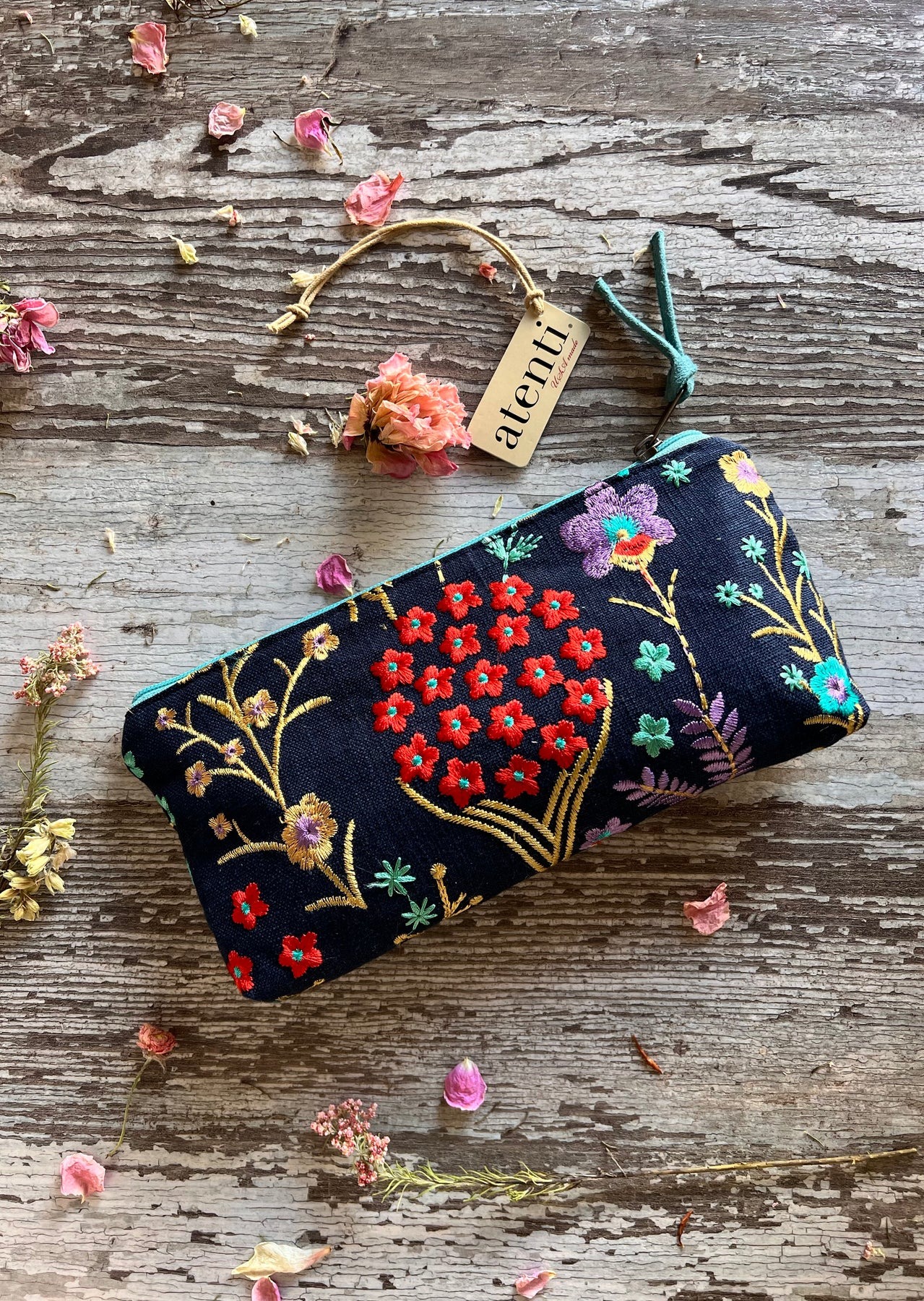 Atenti Tall Tool Pouch - Posy at Dream Weaver Yarns LLC