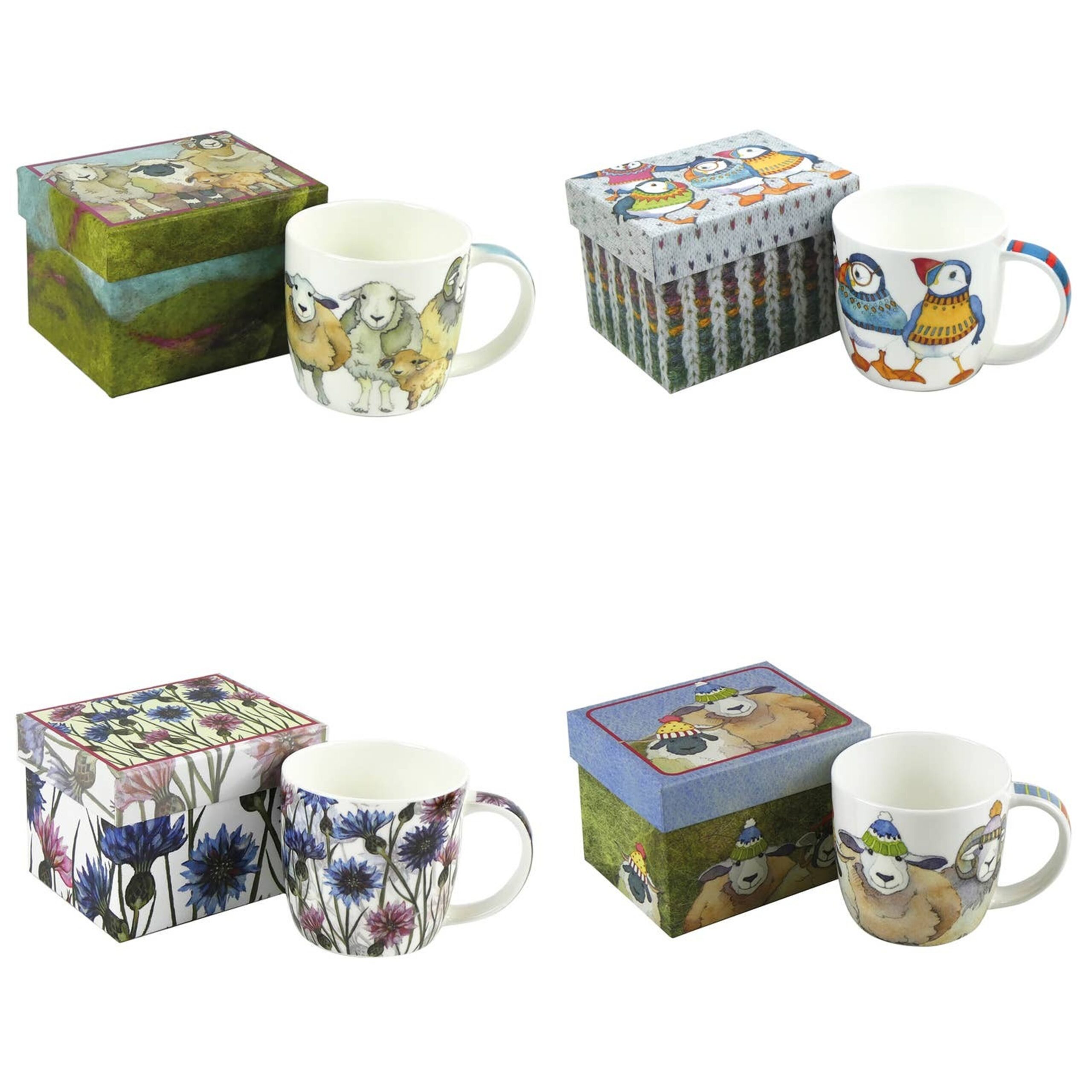 Emma Ball Bone China Mug with Gift Box at Dream Weaver Yarns LLC