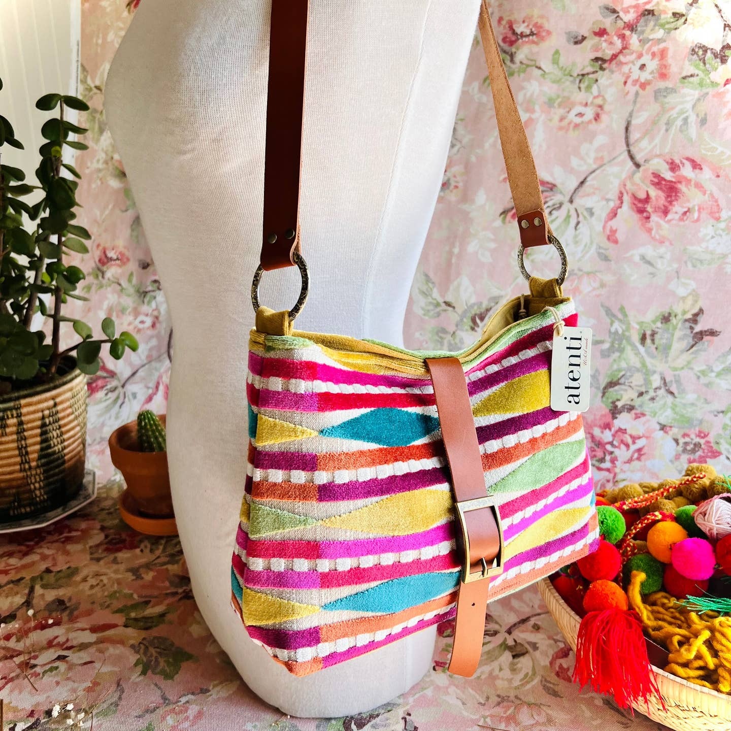 Atenti Fifi Handbag - Backgammon at Dream Weaver Yarns LLC